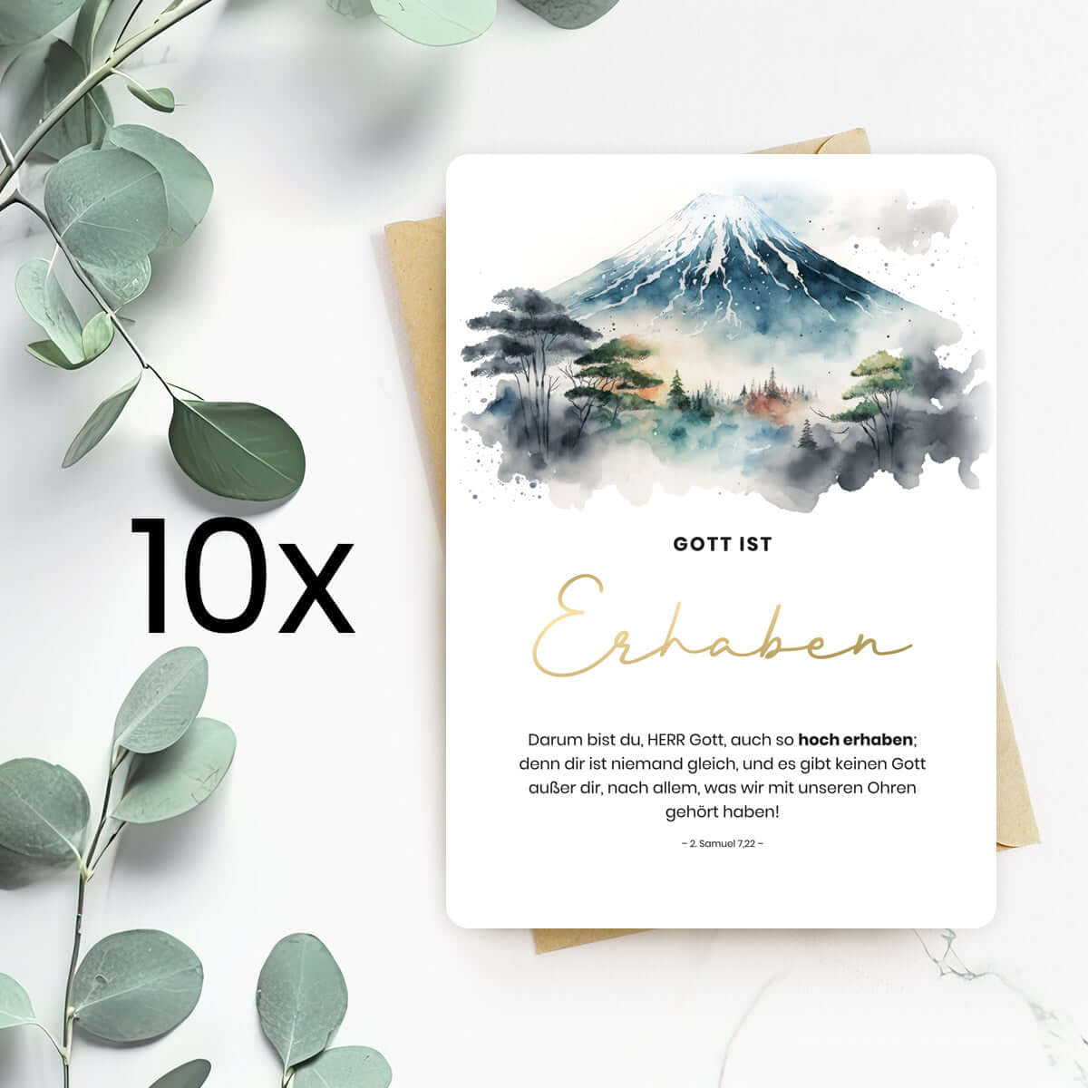 Karte "Gott ist Erhaben" · Berge · Serie Gottes Wesen